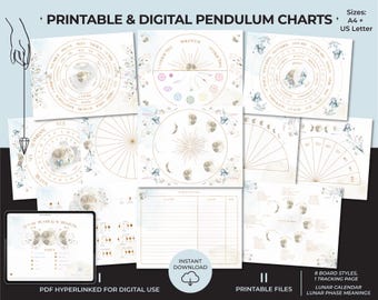 Crystal Hand Design, Printable Pendulum Board, Pendulum Board, Pendulum ...