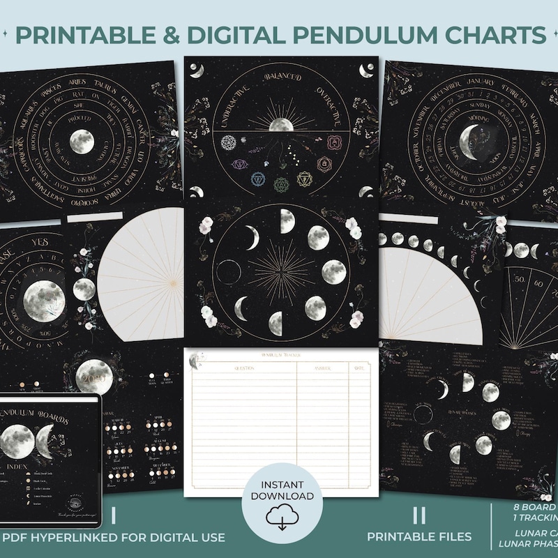 Pendulum Board Printable - Etsy