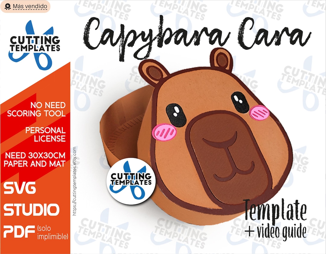 Capybara, Gift of Love, Heart Box Svg, Valentine's Day, Capybara 3D Box ...