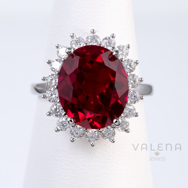 Lab Grown Ruby Ring - Etsy