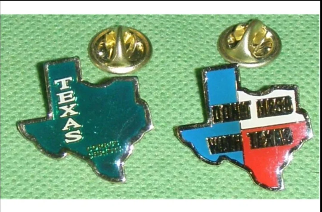 2 Dont Mess With Texas & Corpus Christi State of Texas Lapel Pins - Etsy