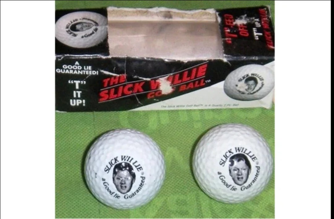 Bill Clinton Slick Willie Logo Golf Balls A Good Lie Guaranteed - Etsy
