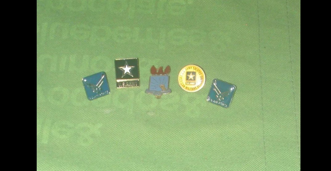 Lot of 5 Vintage Army Air Force Military Pins Sterling - Etsy