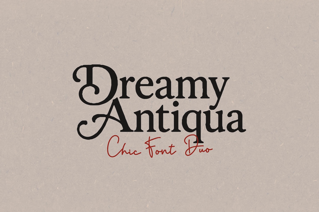 Dreamy Antiqua Serif Script Font Duo – Elegant Wedding Branding ...