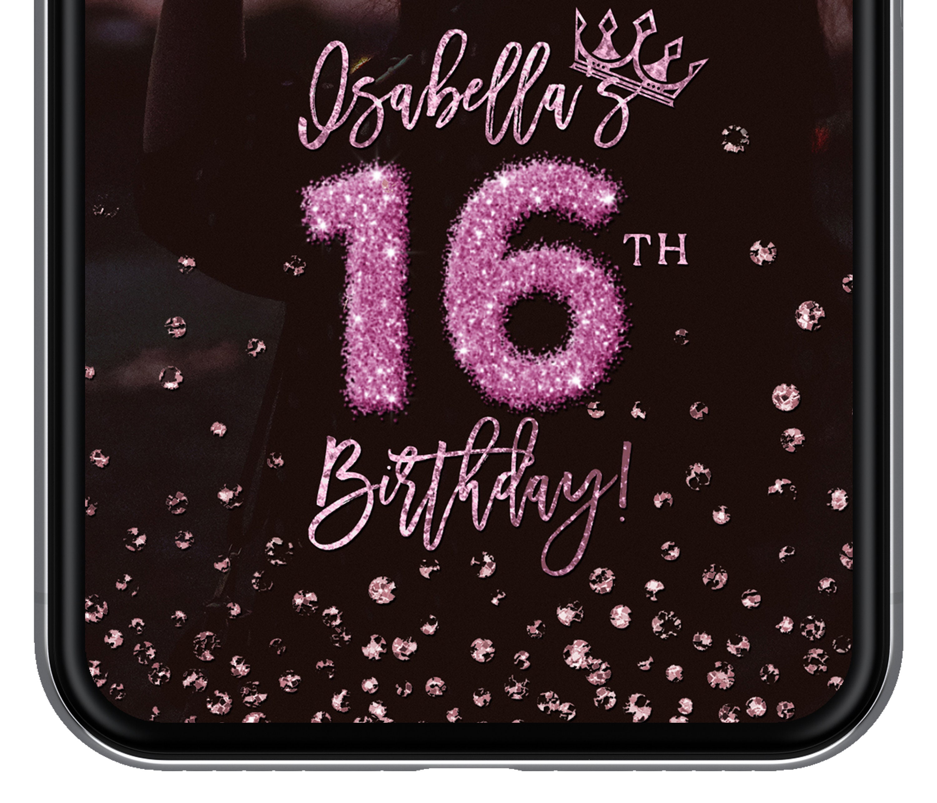 Pink 16th Birthday Filter 16 Birthday Snapchat Filter Snapchat Filter ...