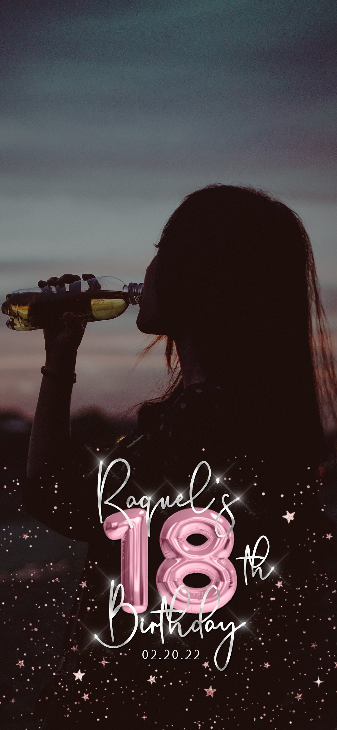 18th Birthday Snapchat Filter, 18th Birthday Gift for Her, Pink ...