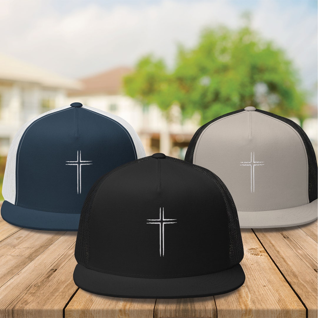 Christian Hat, Cross Trucker Hat, Mens Cross Hat, God Hats, Christian ...
