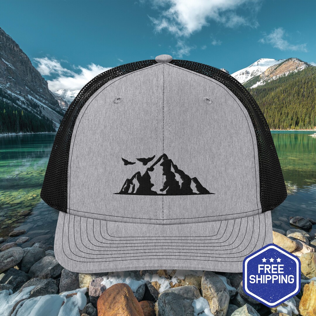 Trucker Cap Hiking Nature Forest Trucker Hat Forest Logo Patch Trucker ...