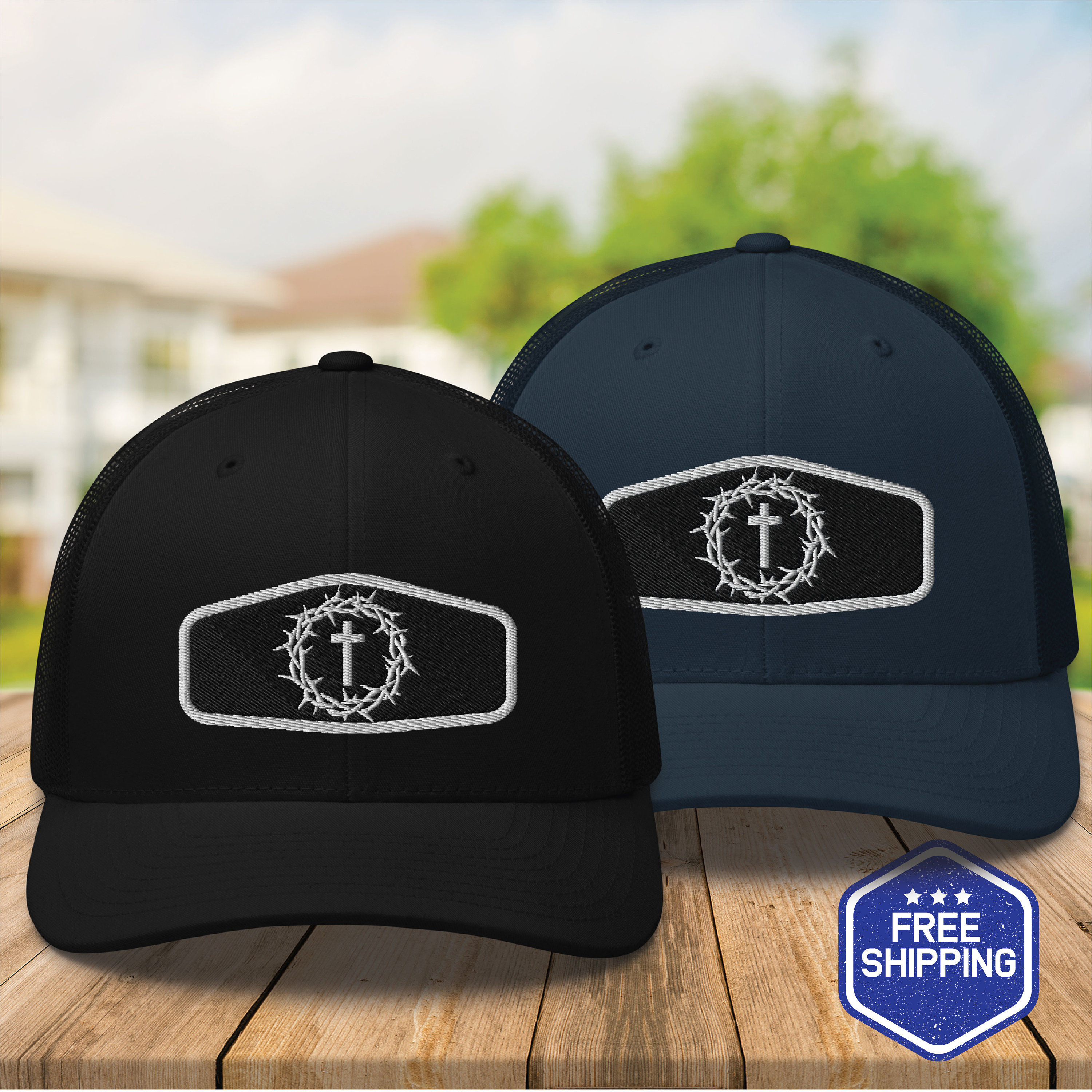 Men Christian Hat, Cross Trucker Hat, Mens Cross Hat, God Hats ...