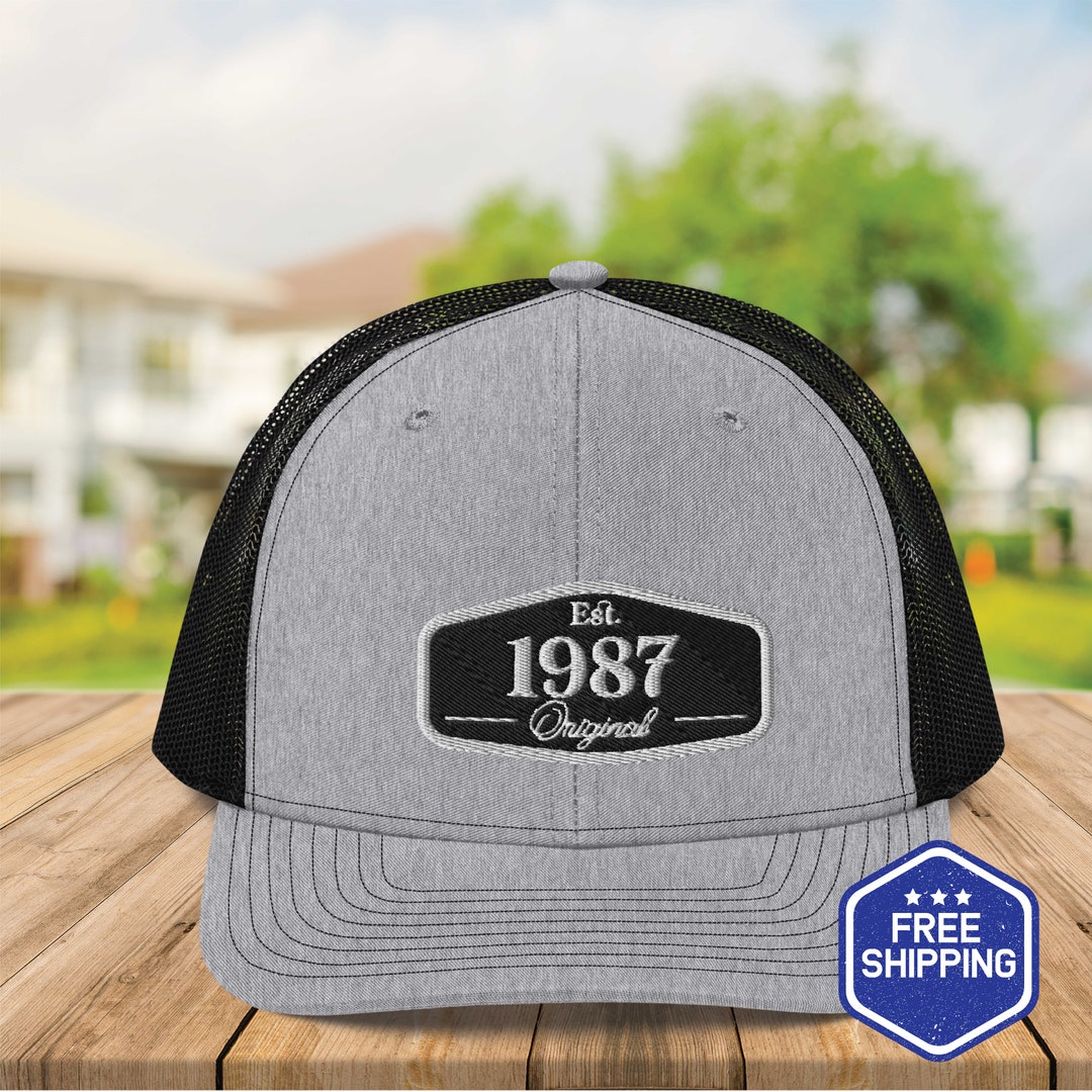 Trucker Cap 1987 Birthday Vintage 1987 Birthday Hat 36th Birthday Hat ...