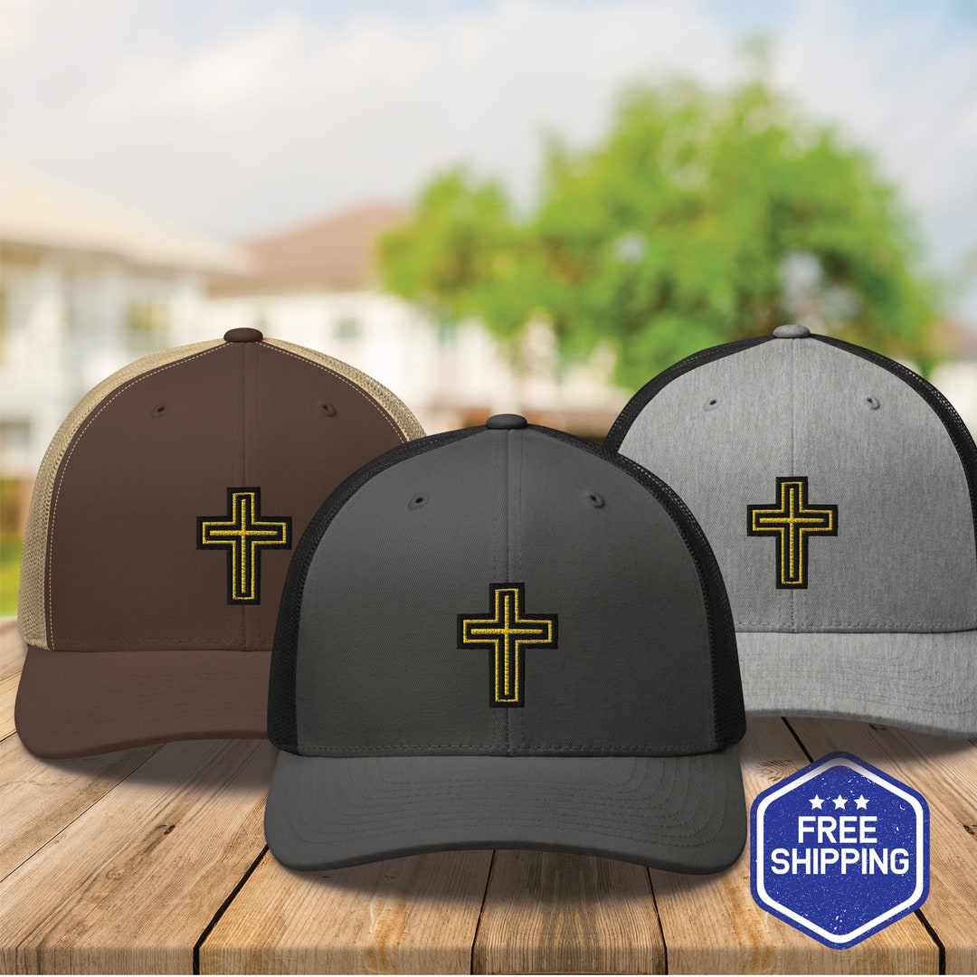 Christian Hat, Cross Trucker Hat, Mens Cross Hat, God Hats, Christian ...