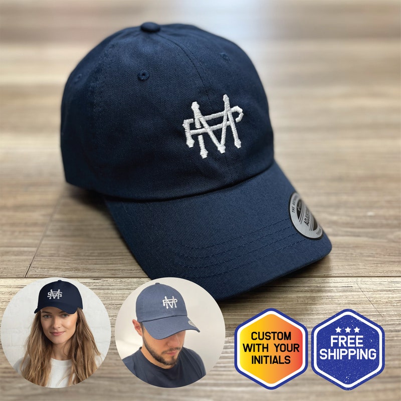 Hat With Initials - Etsy