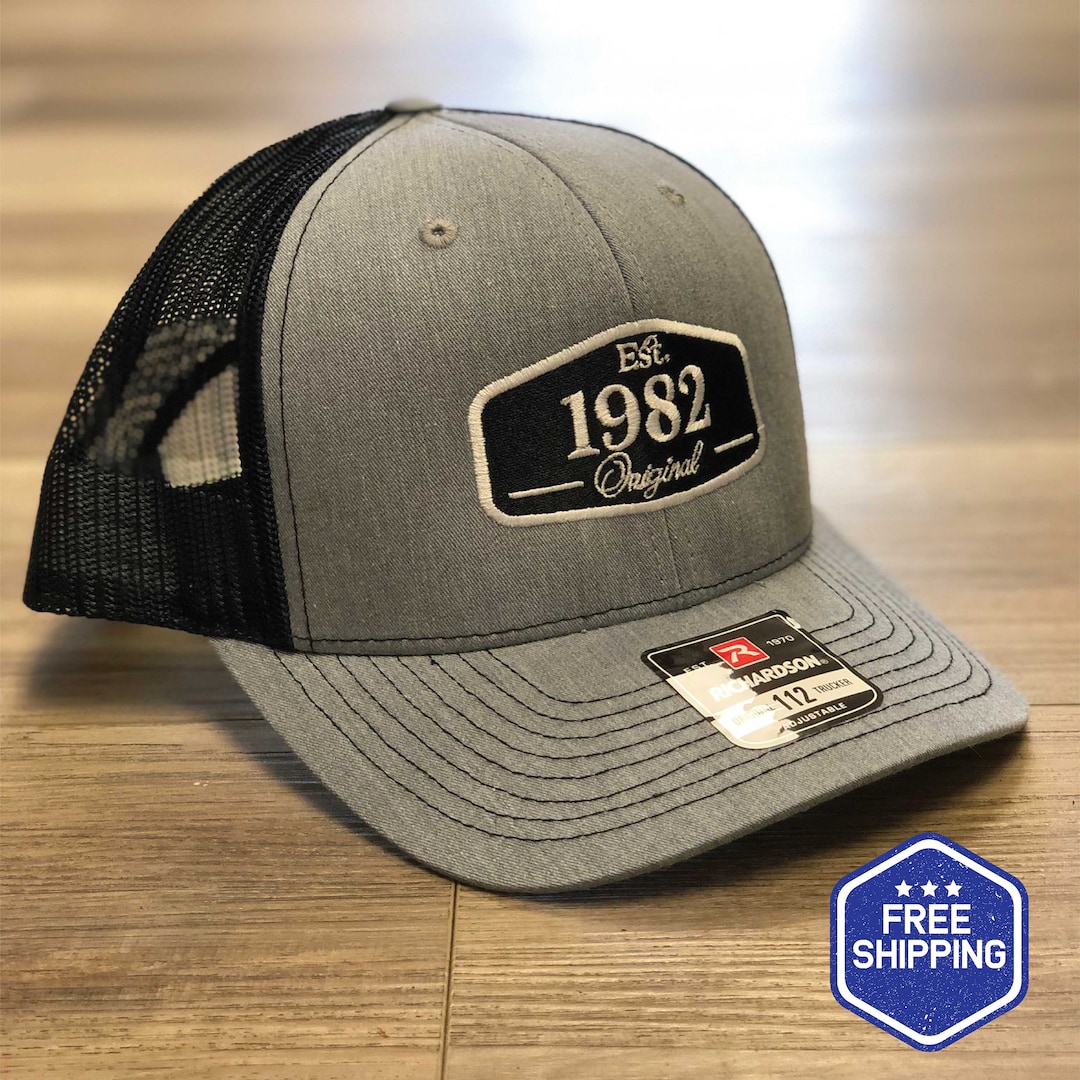 Trucker Cap 1982 Birthday Vintage 1982 Birthday Hat 40th Birthday Hat ...