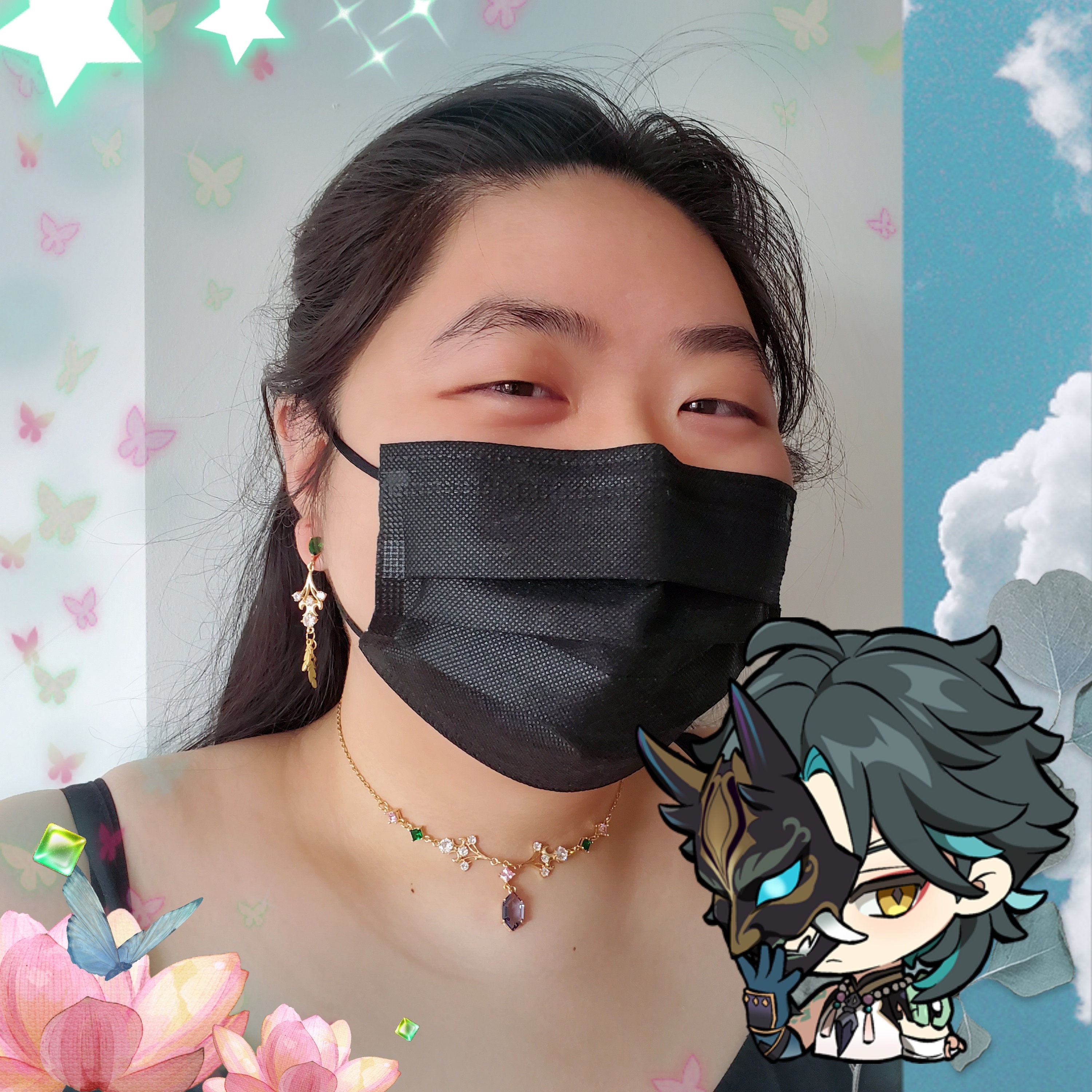 Pre-order Genshin Impact Xiao Inspired Jewelry Necklace Earring Set - Etsy