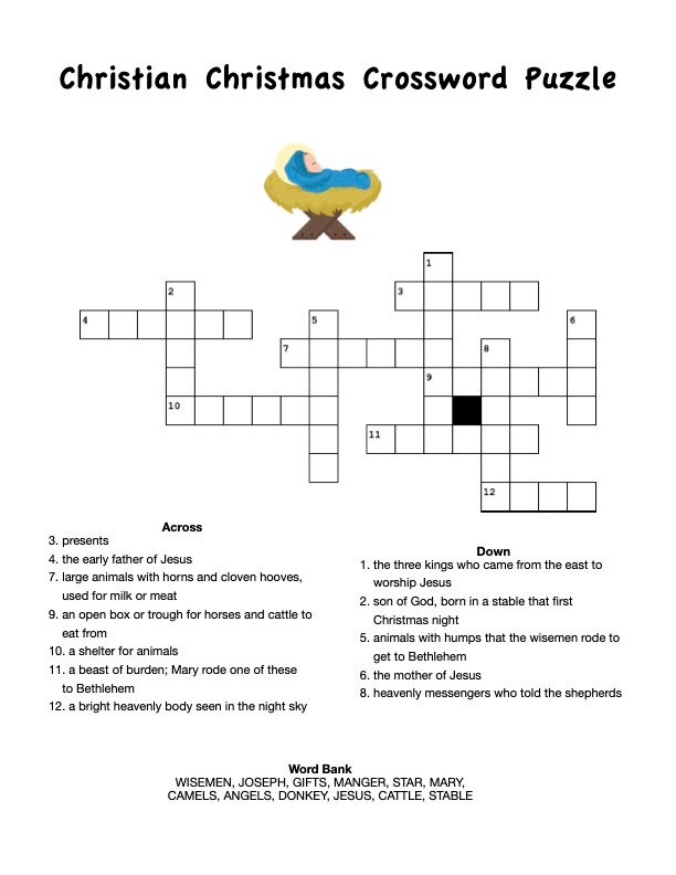 Christian Christmas Activity Pack - Etsy