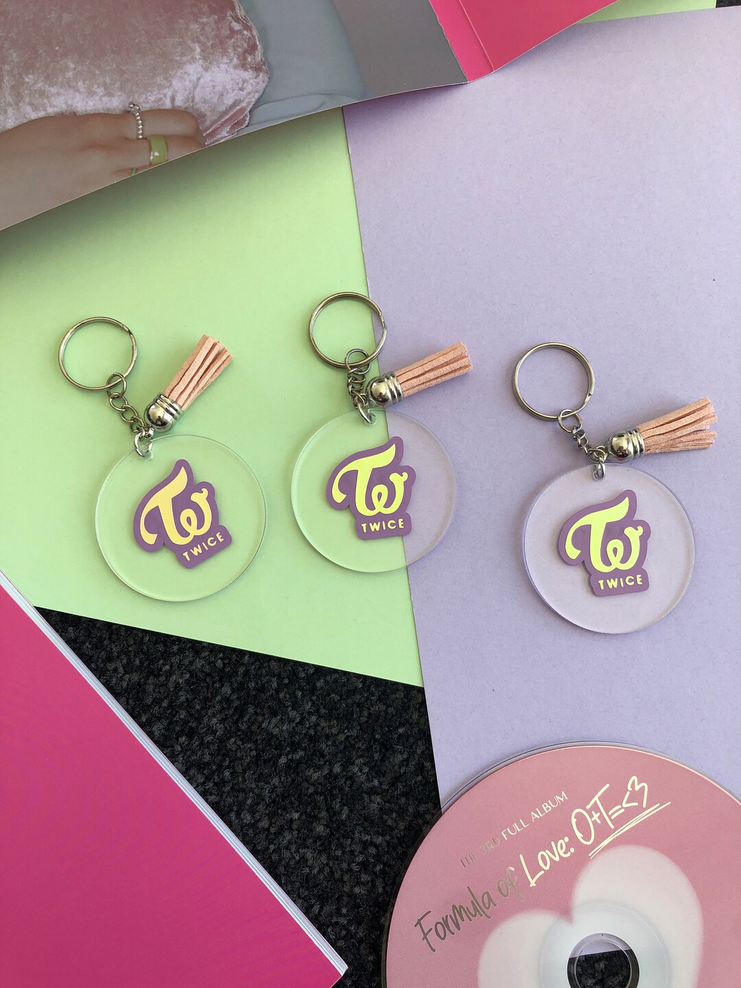 TWICE Acrylic Keyring (with Freebies) - Etsy
