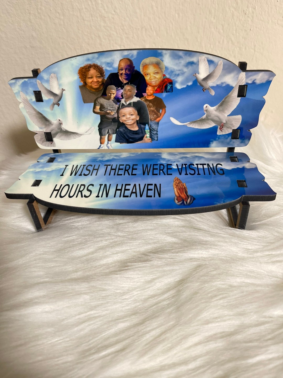 Small Memorial Bench, Memorial Keepsakes, Memorial Table, Mini Memorial ...