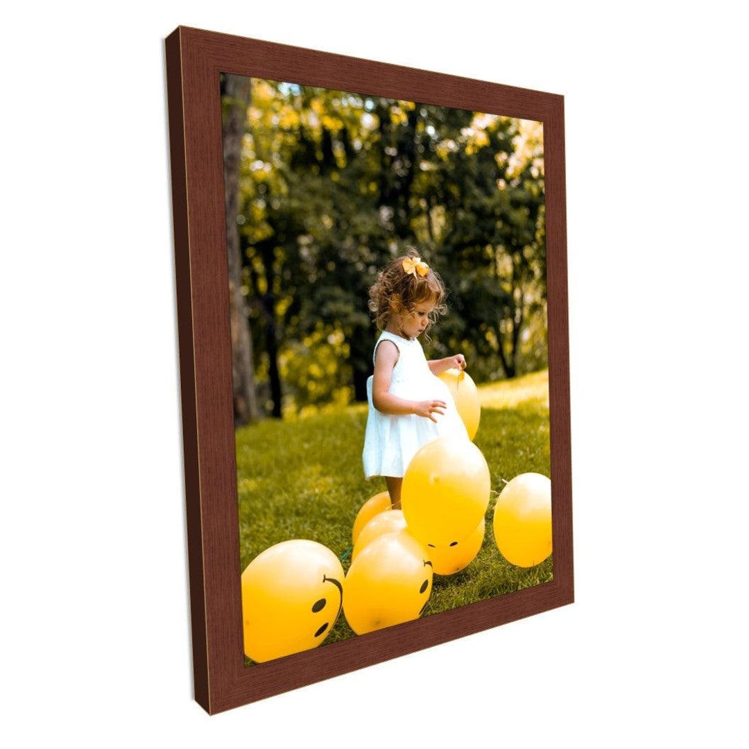 Wood Cherry Picture Frame Modern Flat Custom Framing - Etsy