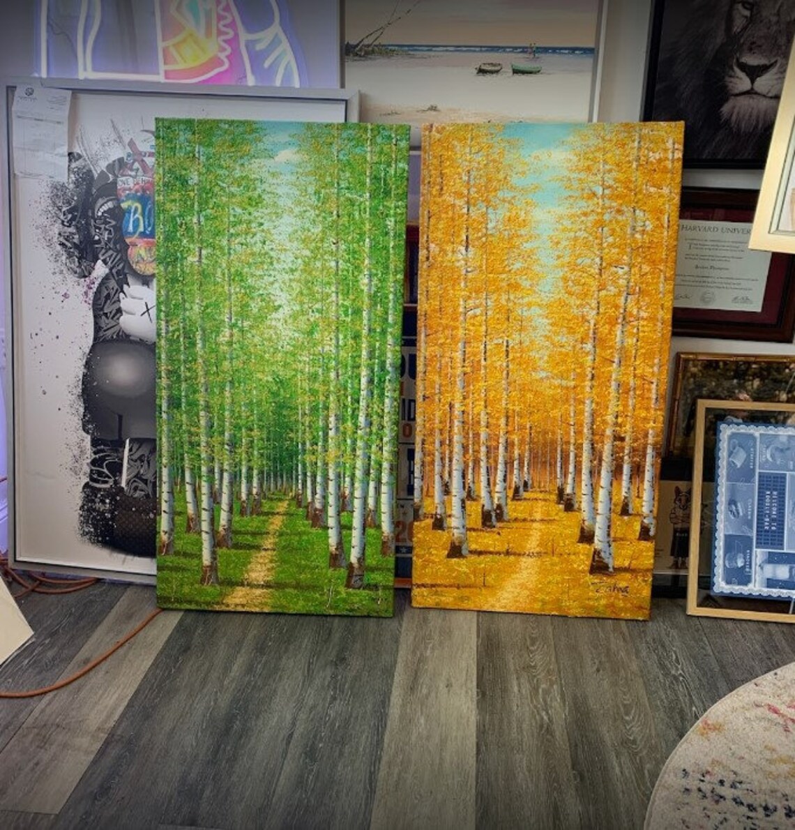Gallery Wrap Canvas Stretching: Custom Size Art Framing - Etsy