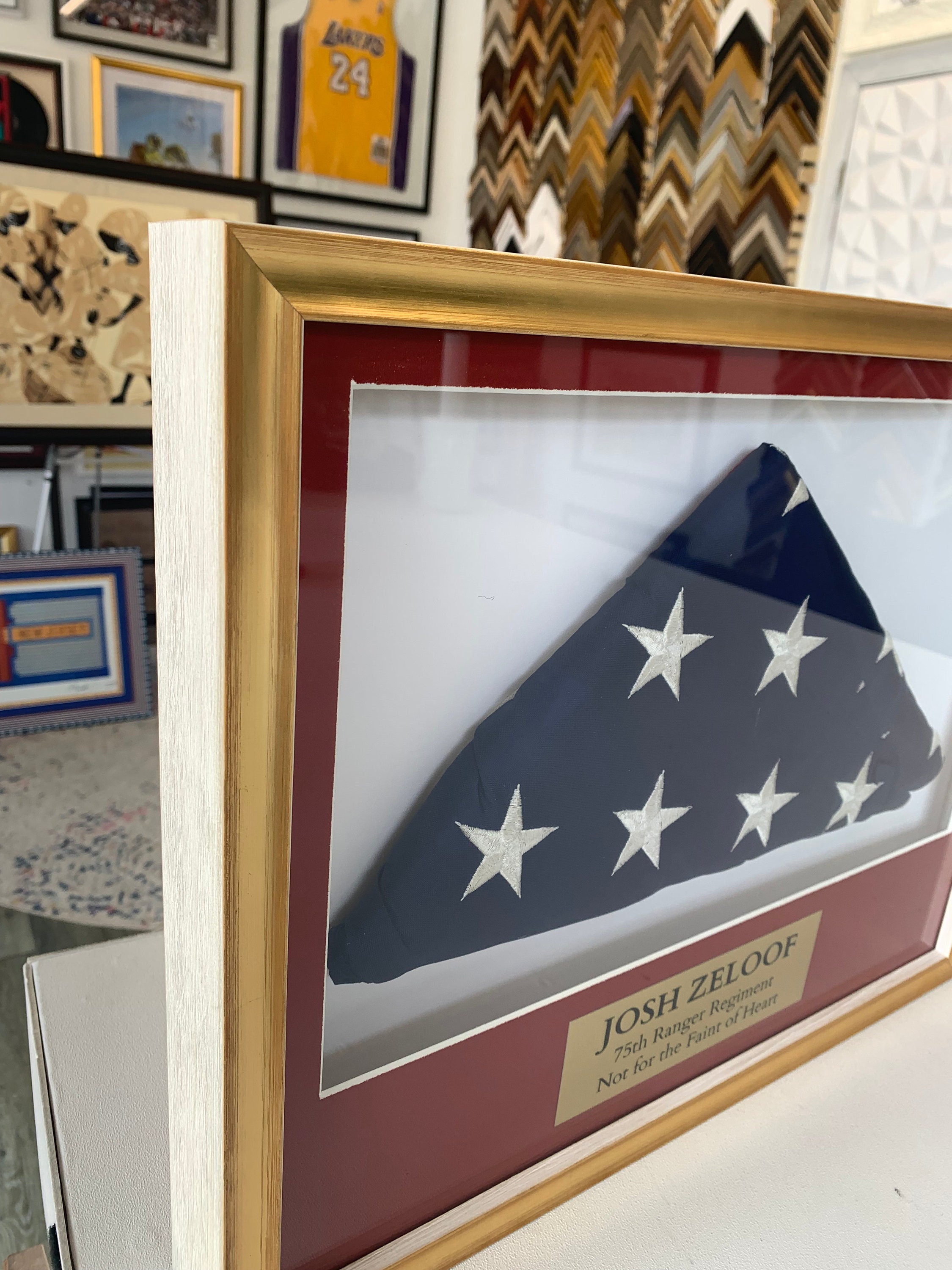 USA Military Funeral Flag Picture Frame - Etsy