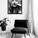 Kate Moss 'mustache' Poster: Black and White Fashion Art Print - Etsy UK