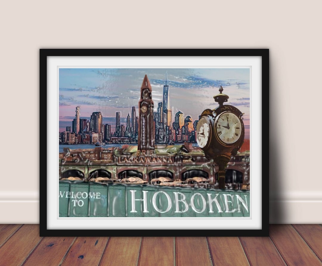 Hoboken Art Print Hoboken Sign Hoboken Framed Wall Art Hoboken Art ...