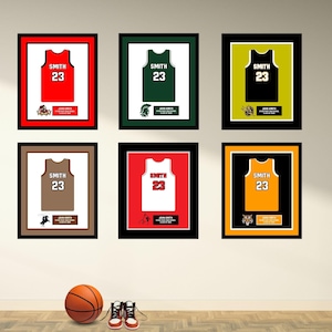 Personalized Basketball Jersey Frame: Senior Night Gift, High School ...