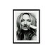 Kate Moss 'mustache' Poster: Black and White Fashion Art Print - Etsy UK