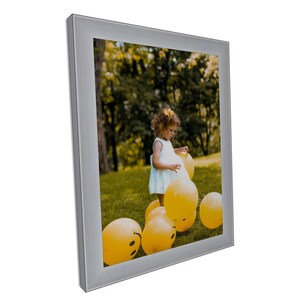 Stainless Steel Metallic Silver Picture Frame Modern Industrial - Etsy