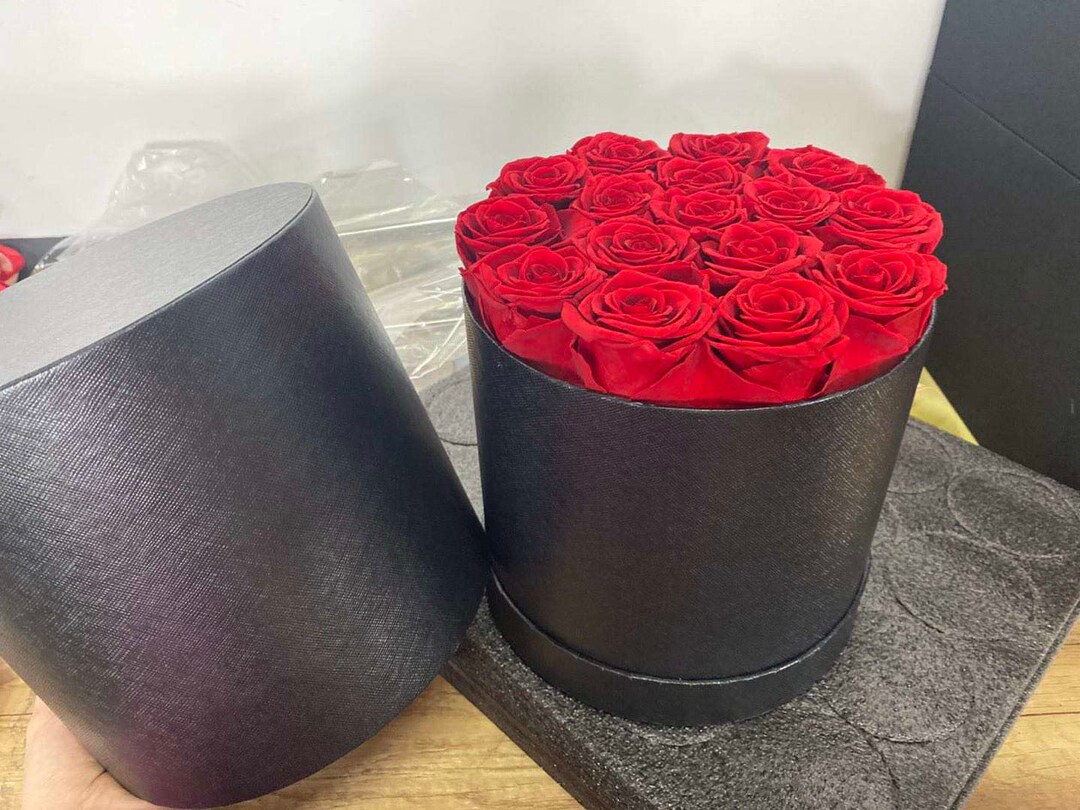 Preserved 12 Red Rose Box - Etsy