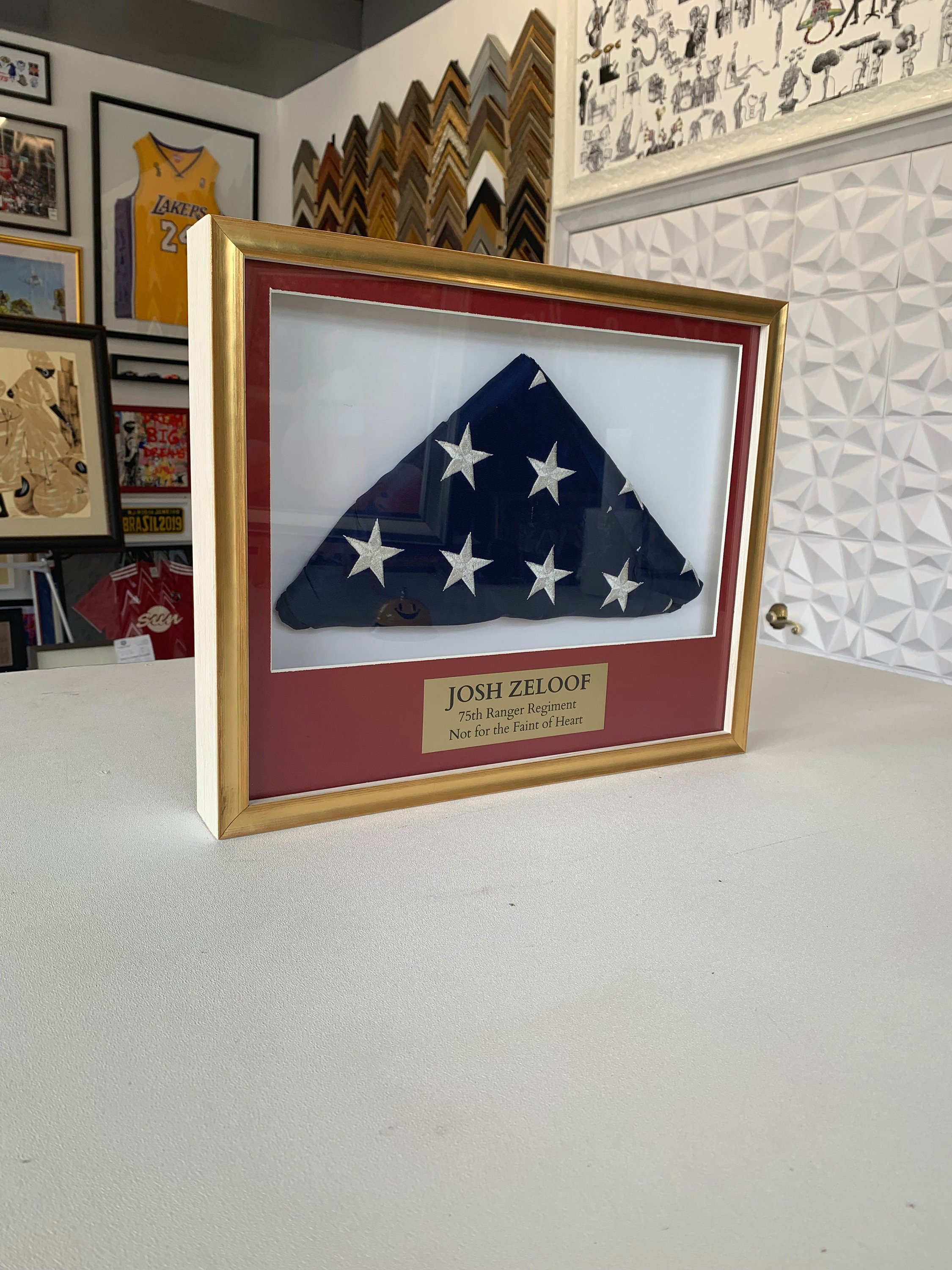 USA Military Funeral Flag Picture Frame - Etsy
