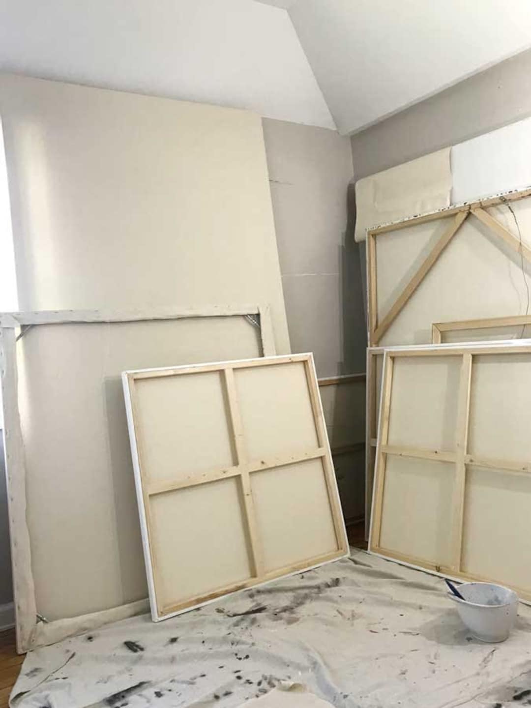 Gallery Wrap Canvas Stretching: Custom Size Art Framing - Etsy