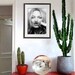 Kate Moss 'mustache' Poster: Black and White Fashion Art Print - Etsy UK