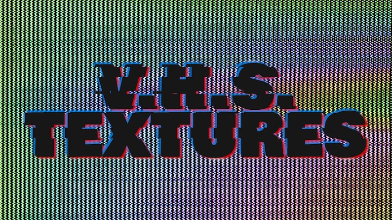 VHS Texture Backgrounds Pack - High Res PNG & TIF Assets - Etsy