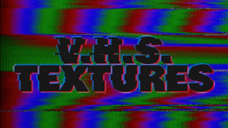 VHS Texture Backgrounds Pack - High Res PNG & TIF Assets - Etsy