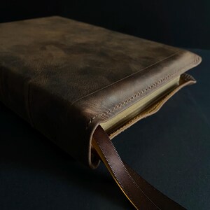 Handcrafted Leather Bible Rebinding Custom Bookbinding Bible Cover ...