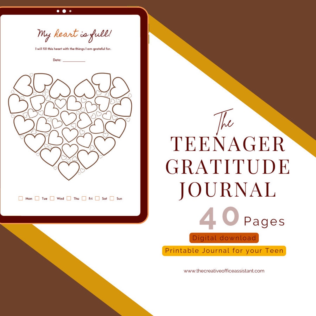 Teenager Gratitude Journal, Grateful, Writing Prompts for Teens, Teen ...