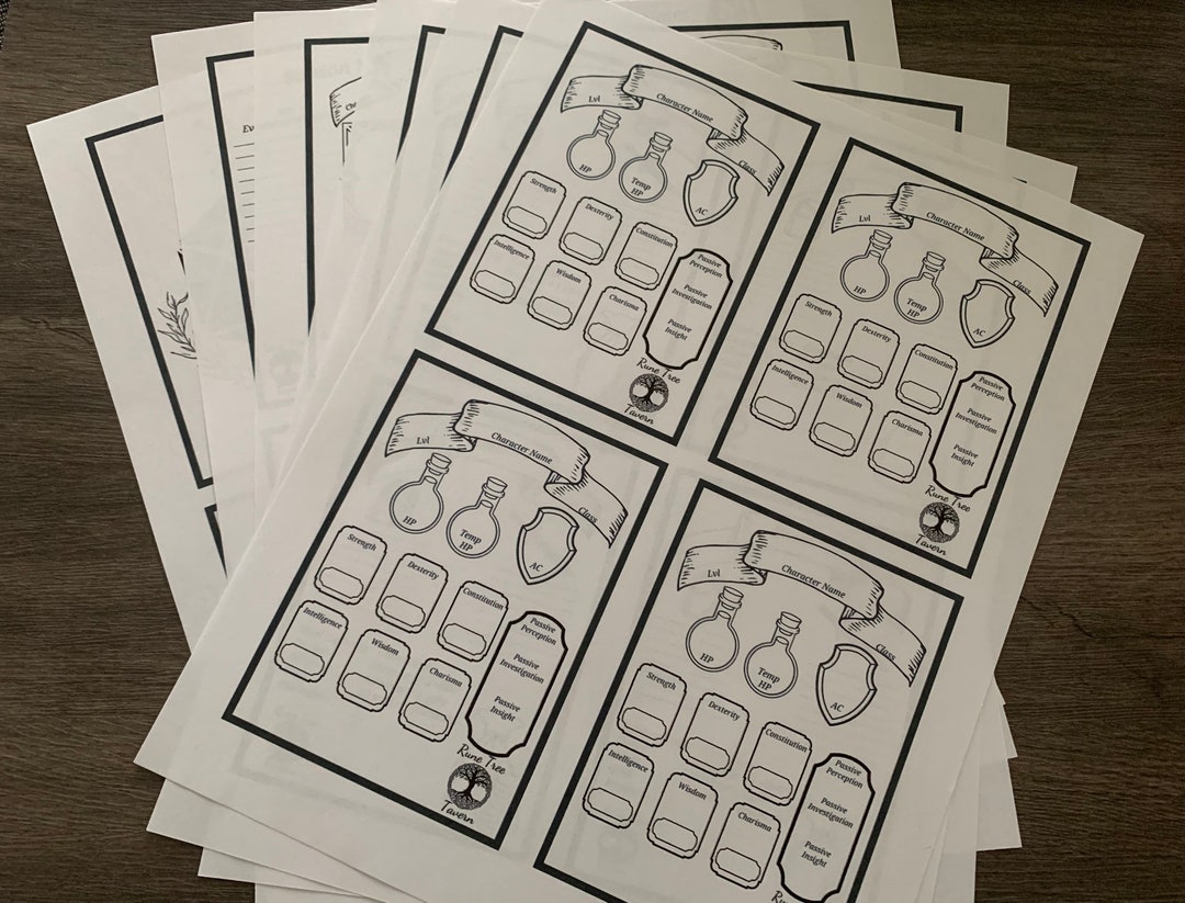 TTRPG Card Set Digital Download - Etsy