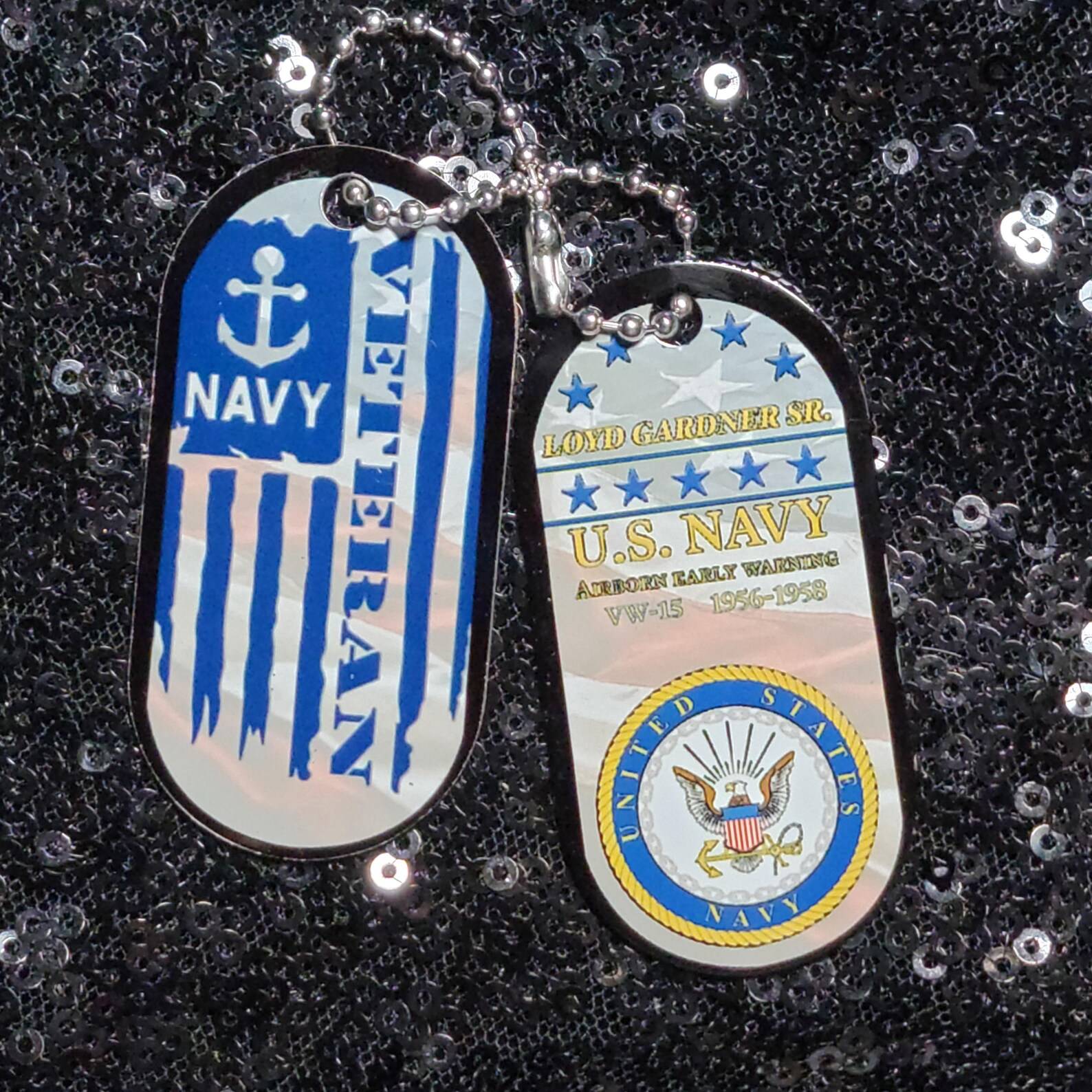 Military Veterans Memorial Photo Restorations / Dogtags Gift Shadow Box ...
