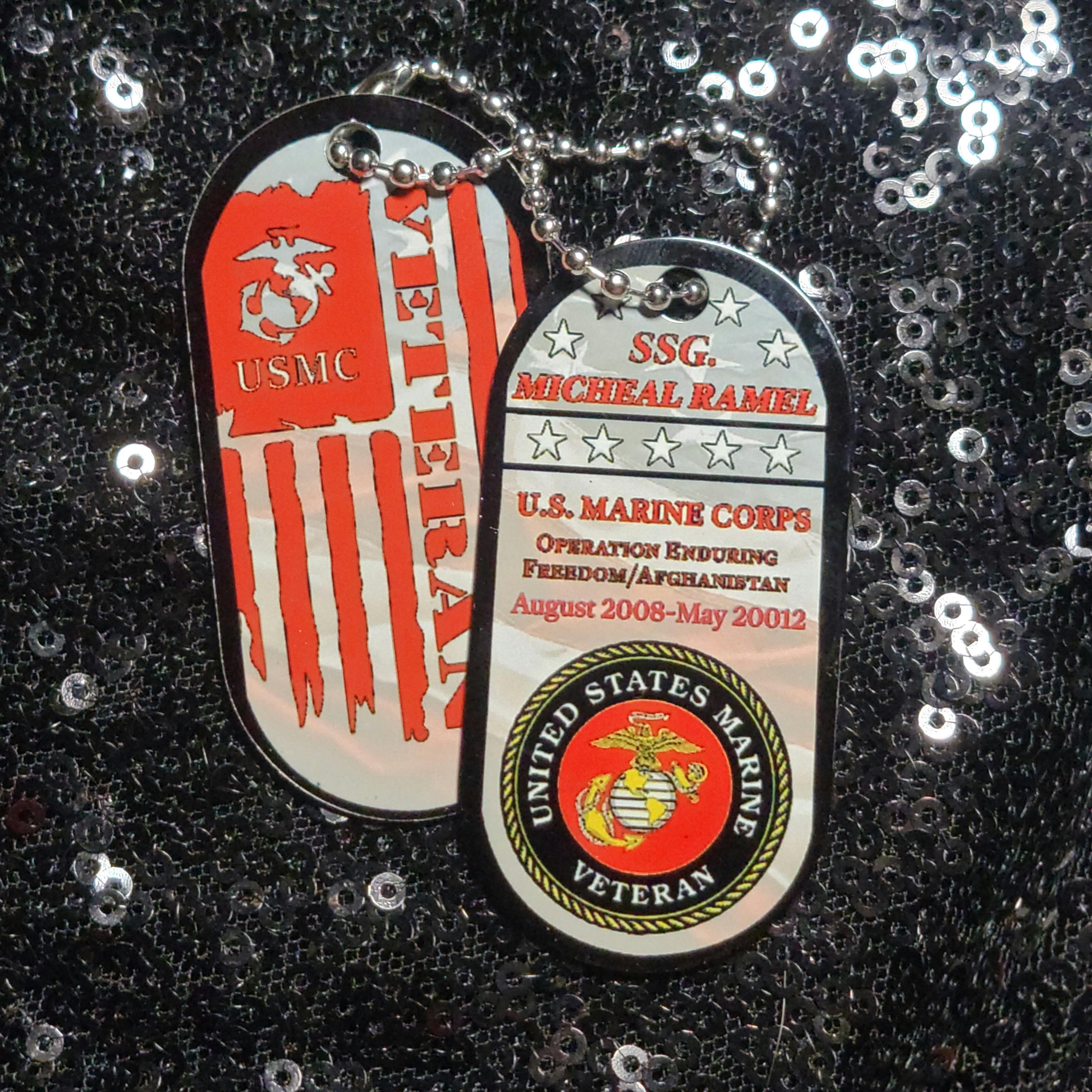 Military Veterans Memorial Photo Restorations / Dogtags Gift Shadow Box ...