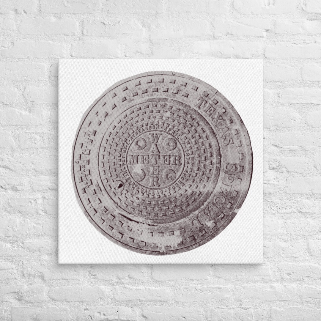 Manhole Cover Dallas Water Meter 1914 - Etsy