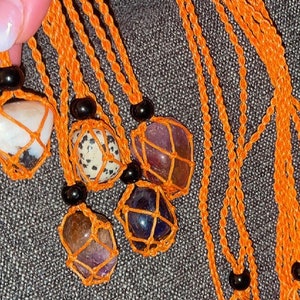 Woven Basket Waxed Hemp Interchangeable Adjustable Crystal Net Cord ...