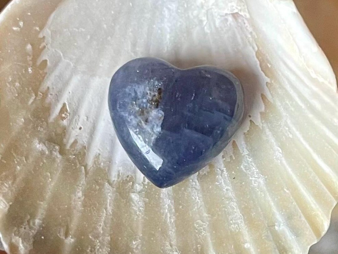 Iolite High Quality Extra Mini Crystal Heart - Etsy
