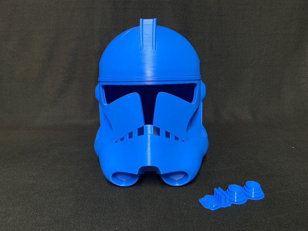 Realistic Phase 2 Clone Trooper Helmet. 3D Print DIY Kit. Star Wars ...