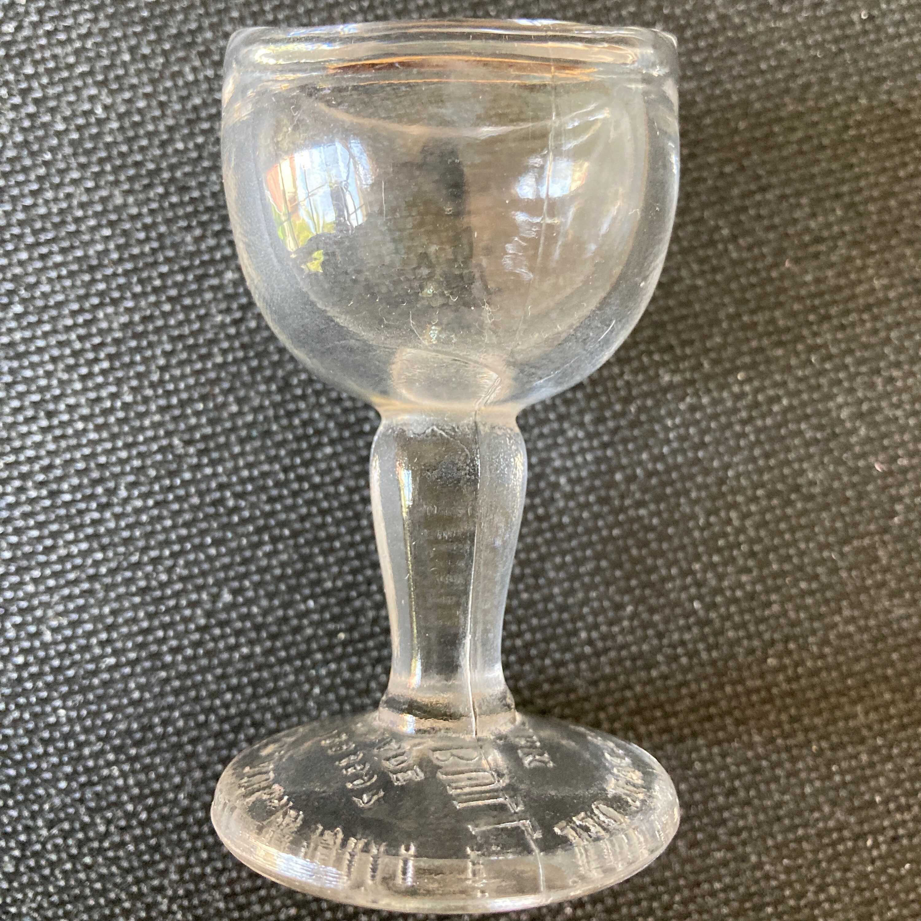 Vintage Glass Eye Wash Cup 1917 Clear Glass John Bull Patent Aug 14 ...