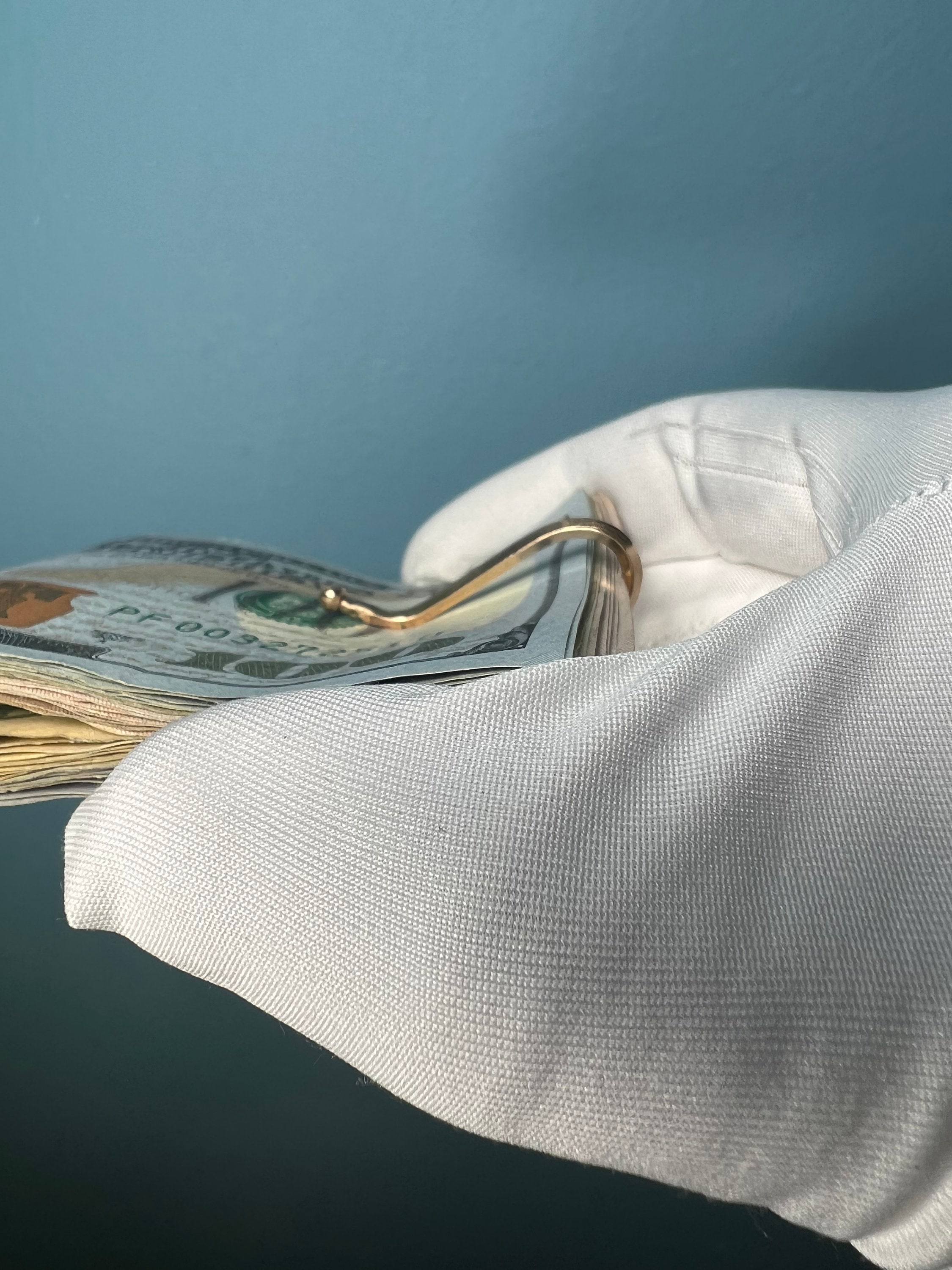 Minimalist Money Clip in 10k Yellow Gold by Maxwell the Jeweler - Etsy