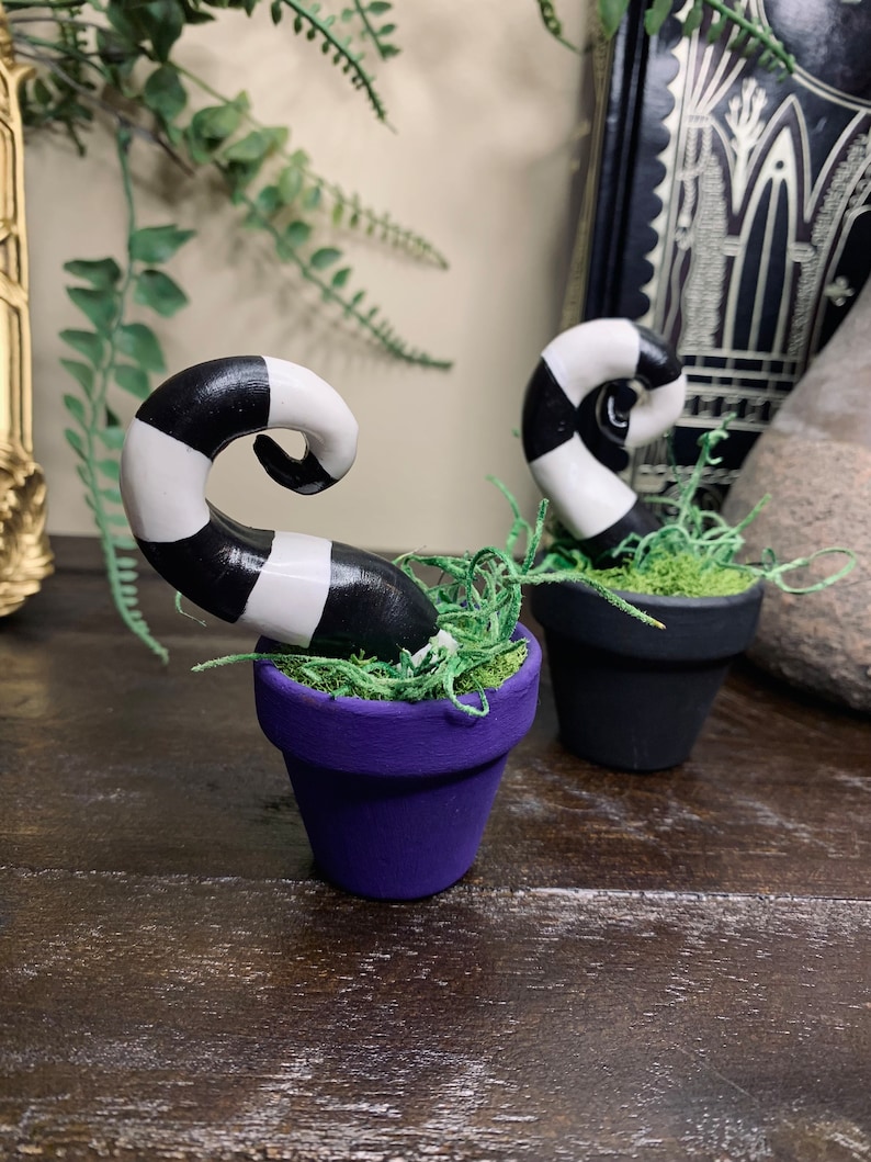 Beetlejuice Sandworm Mossy Mini Plant Pots | Planters | Unique Decor ...