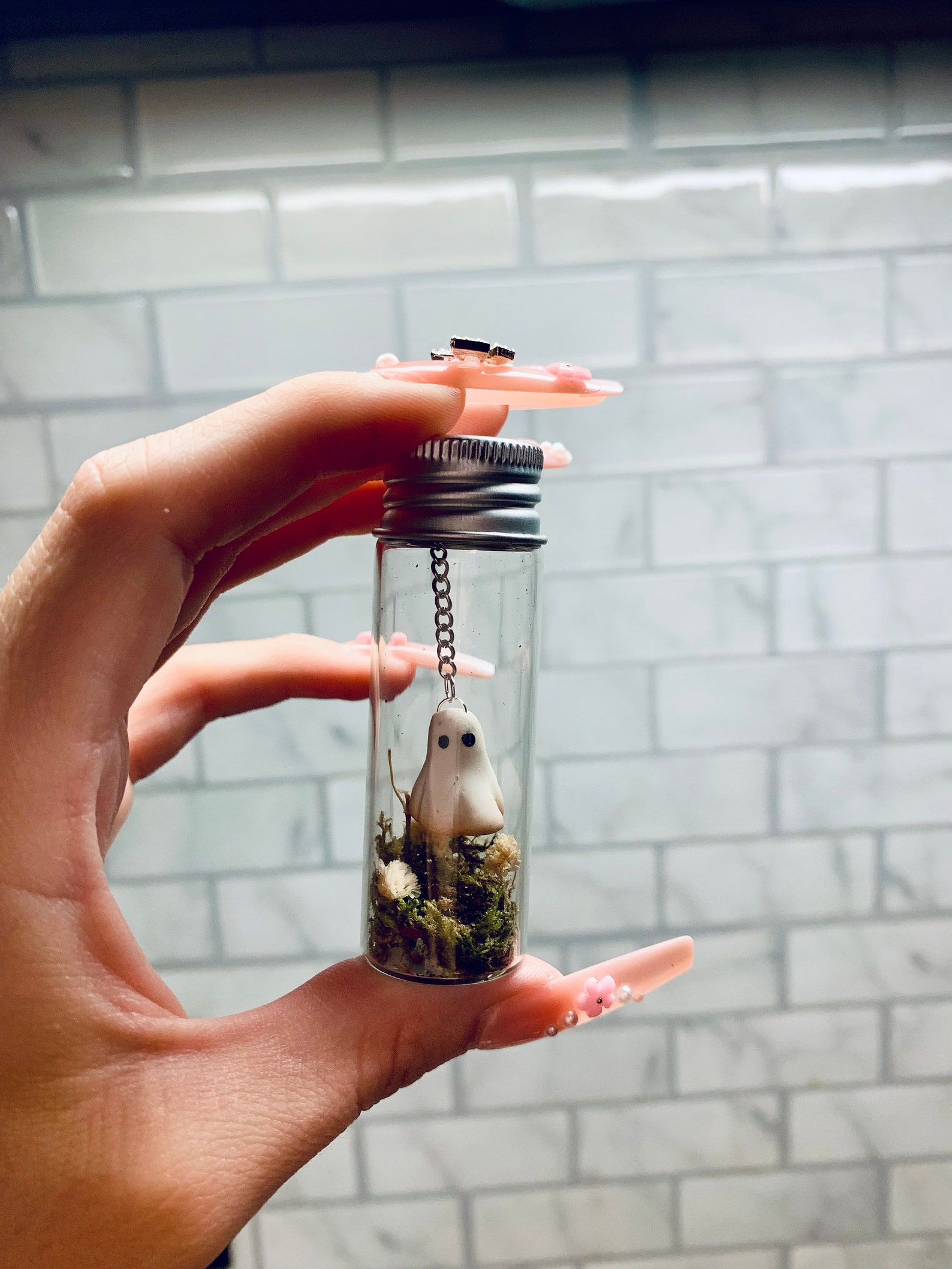 Ghost in Jar | Cute Pet Ghost | Dark Cottagecore | Spirit in a Jar ...