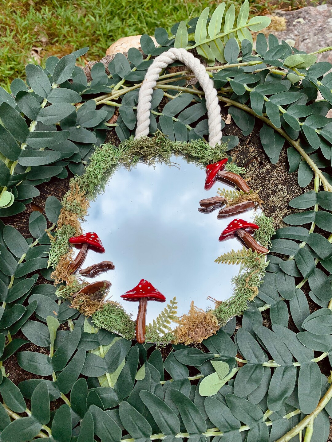 Magical Fairy Mushroom Mirror | Fairycore Portal | Unique Decor ...