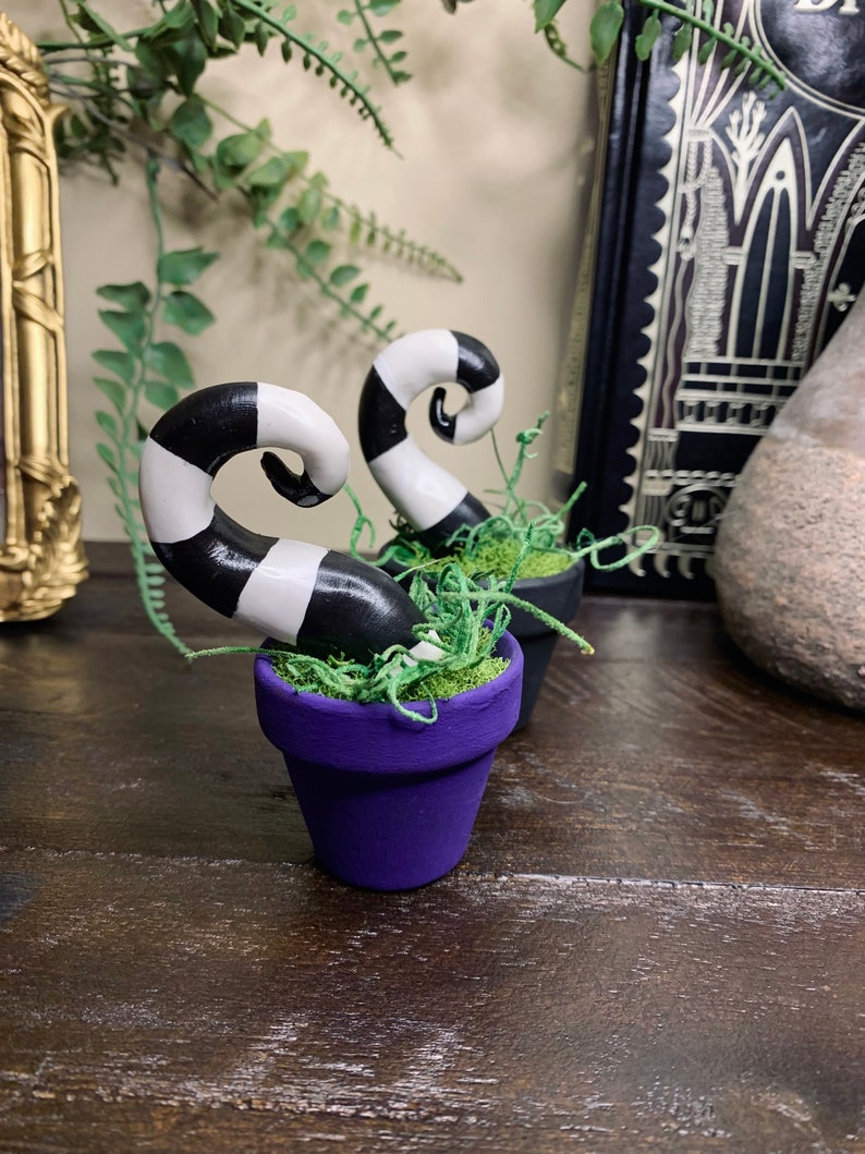 Beetlejuice Sandworm Mossy Mini Plant Pots | Planters | Unique Decor ...